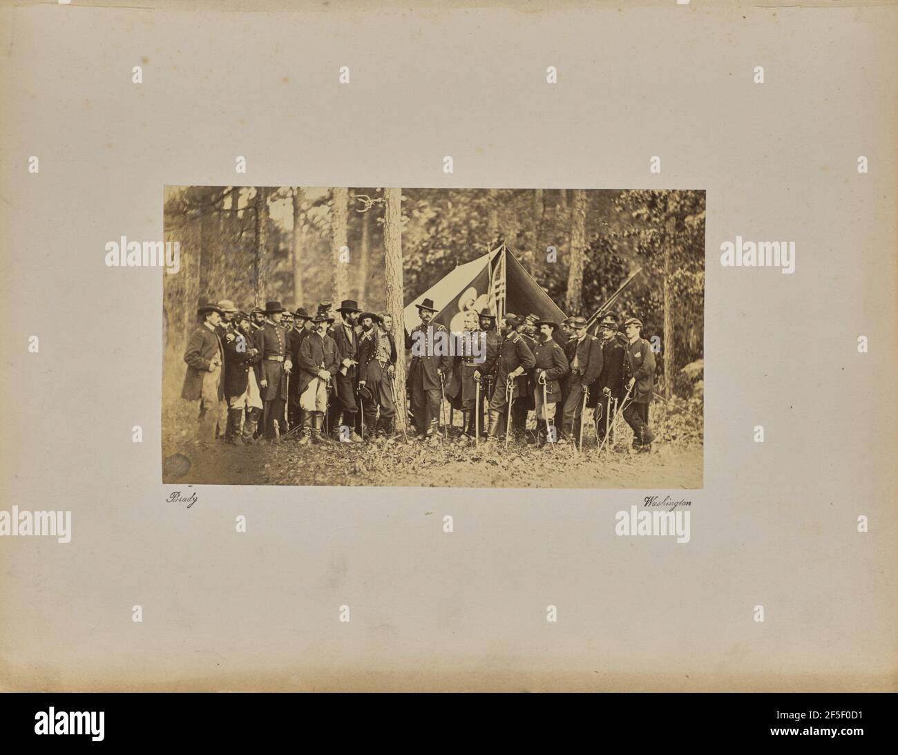 Hancock and Staff. Mathew B. Brady (American, about 1823 - 1896 Stock ...