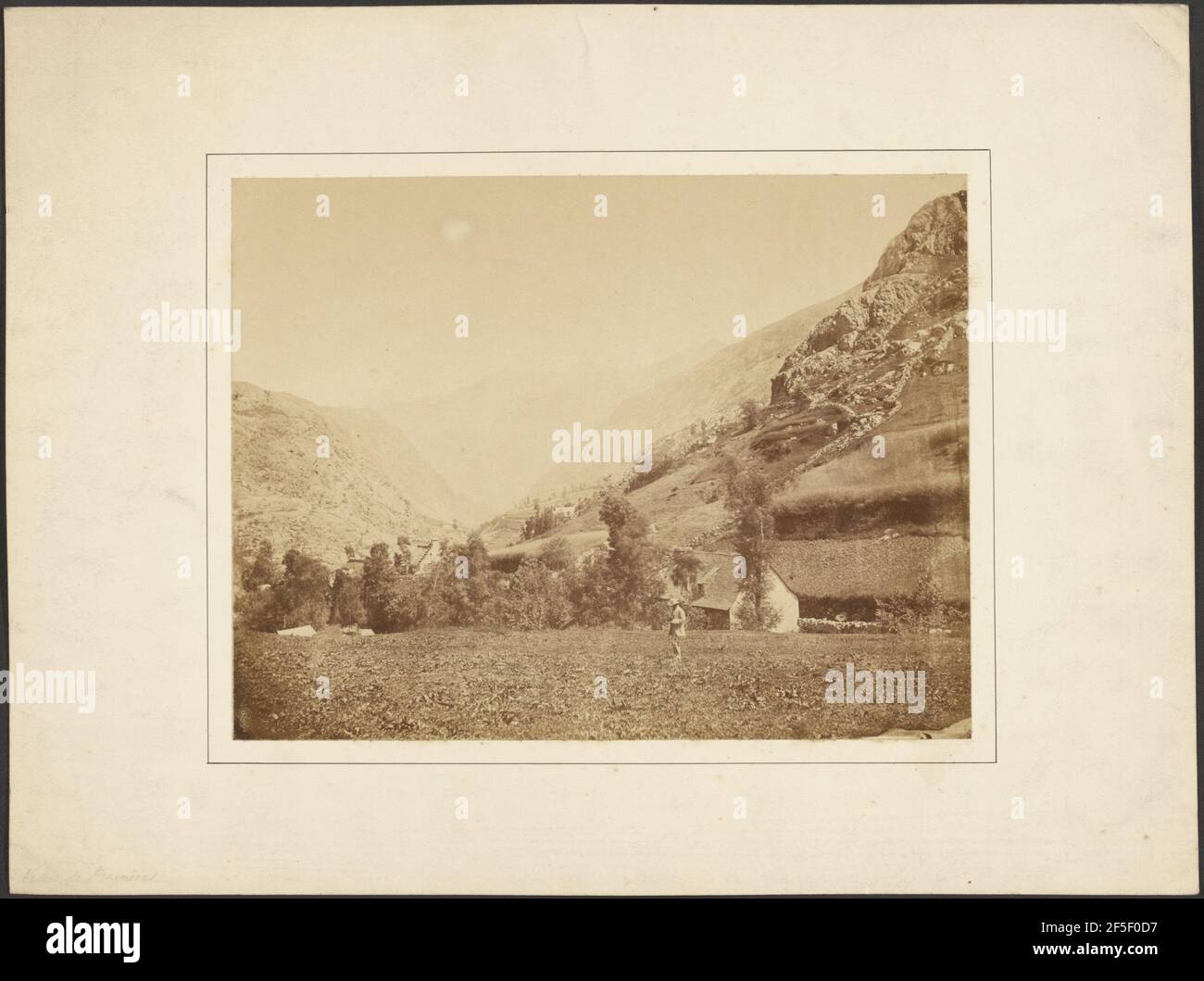 Vallee de Pragneres. Farnham Maxwell Lyte (British, 1828 - 1906 Stock ...