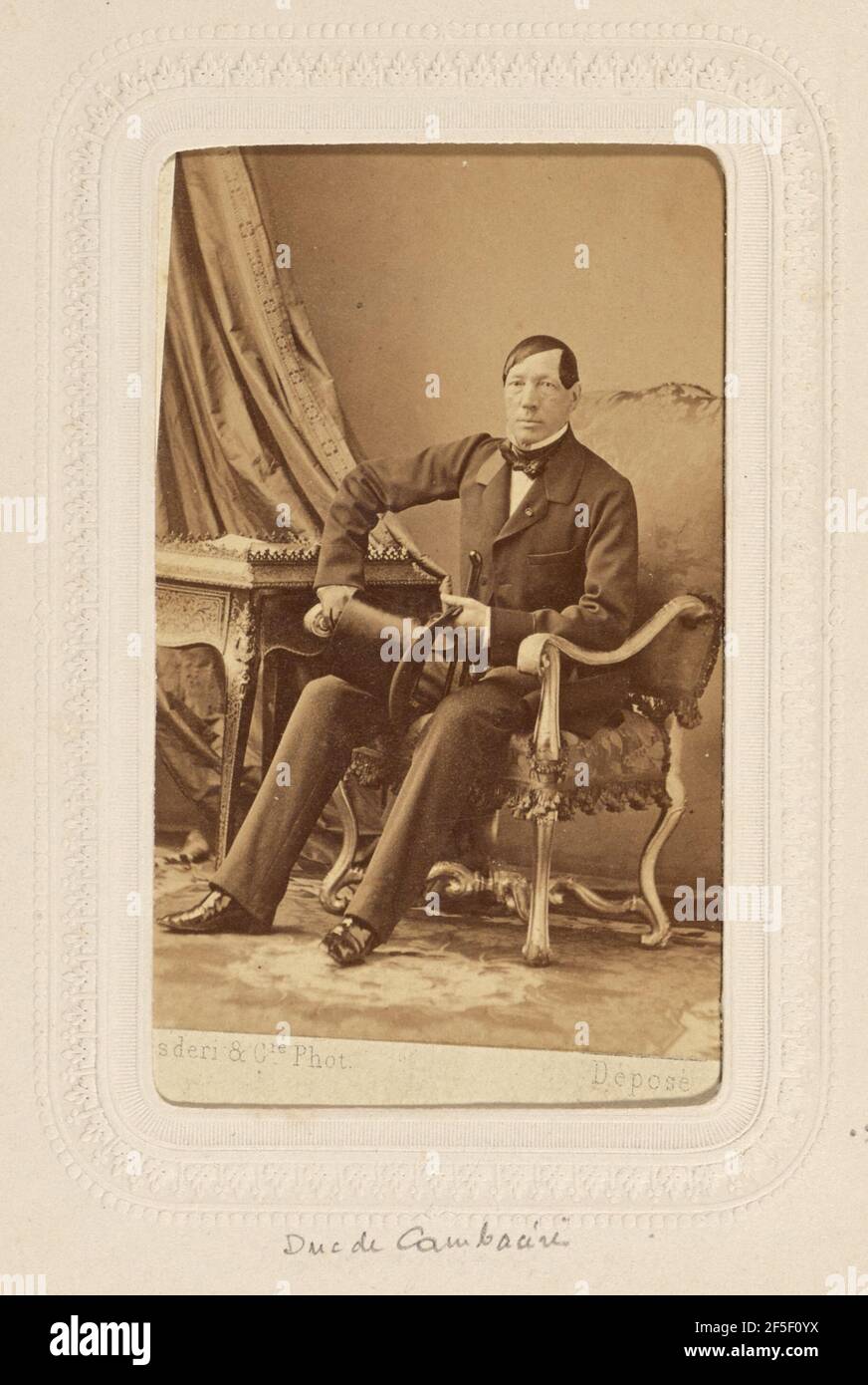 Duc de Combaceris. Disdéri & Cie Stock Photo - Alamy