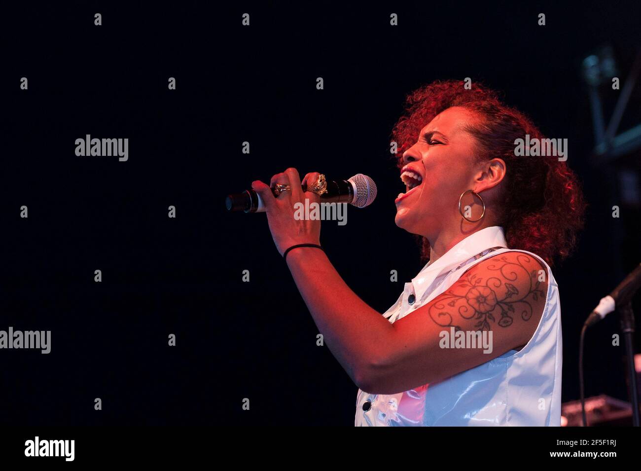 Neneh Cherry plays live on stage on day one of Field Day festival ...