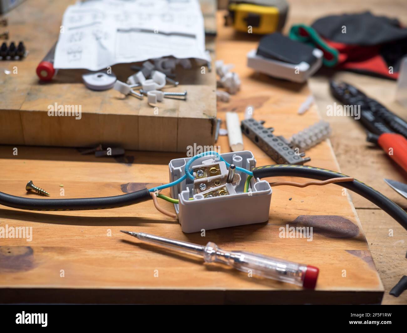 electric socket for connecting electric cables Stock Photo - Alamy