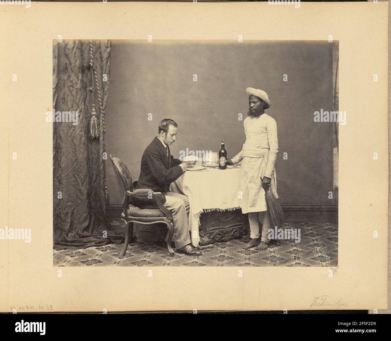 Kitmutgar. John Edward Saché (Prussian or British, born Prussia, 1824 ...