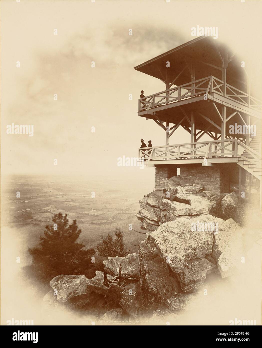 North from High Rock, Pen-Mar. William Henry Jackson (American, 1843 ...