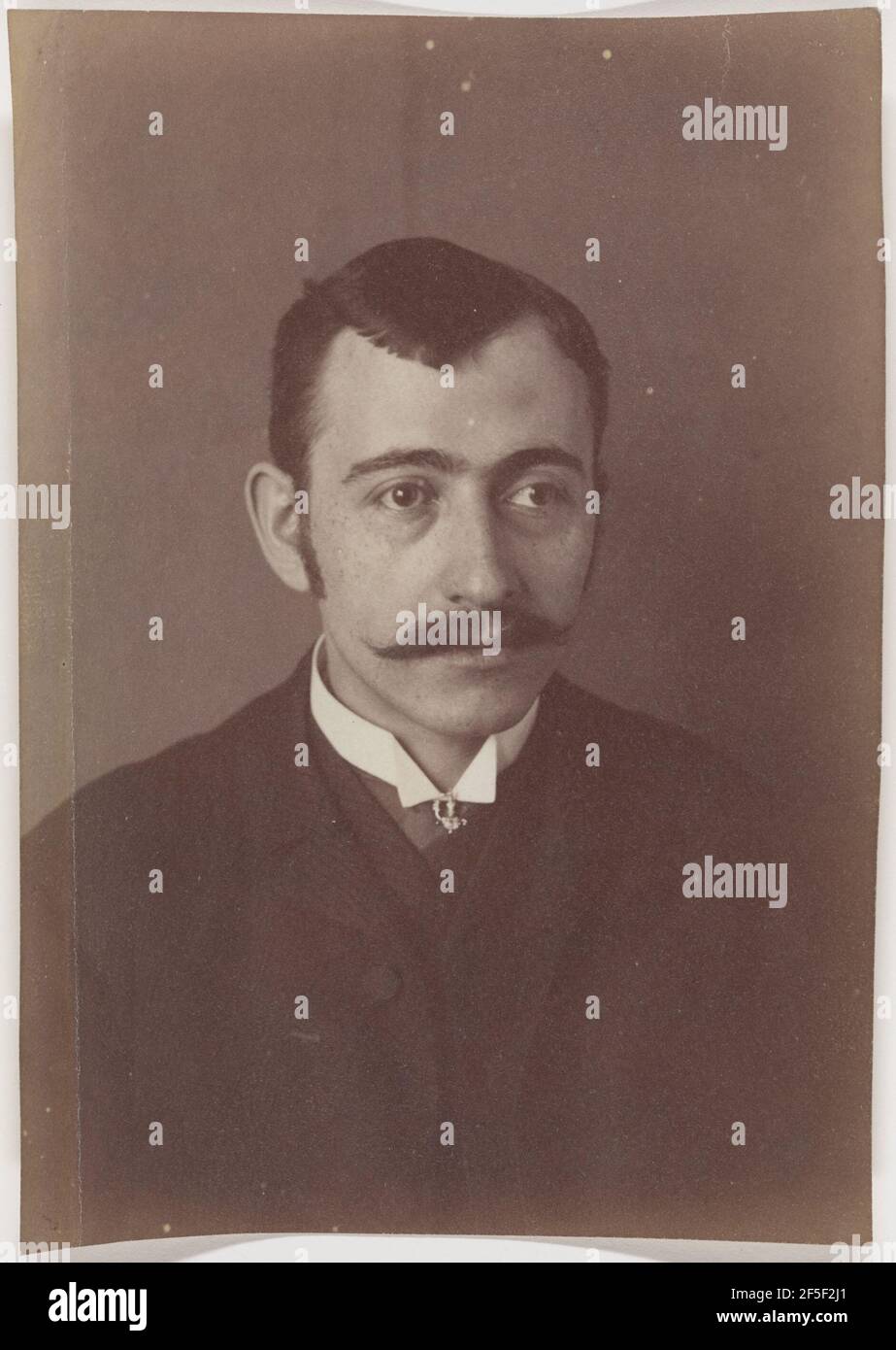 Portrait of a young man. Jakob Höflinger (Swiss, 1819 - 1898 Stock ...