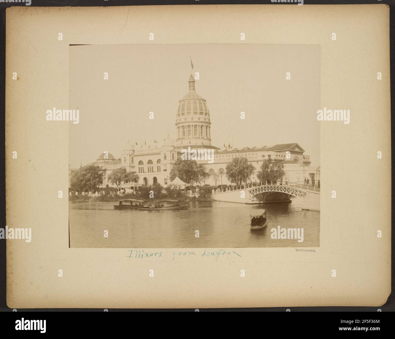 Illinois from Lagoon. Browning (American, active 1890s Stock Photo - Alamy