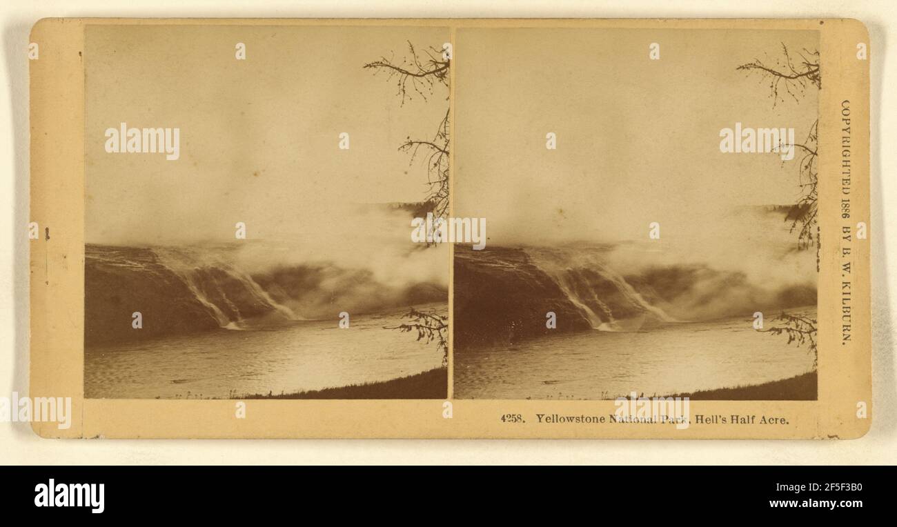 Yellowstone National Park, Hell's Half Acre.. Benjamin West Kilburn ...