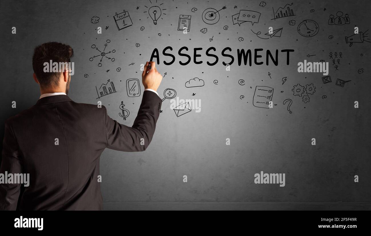 businessman drawing a creative idea sketch Stock Photo - Alamy