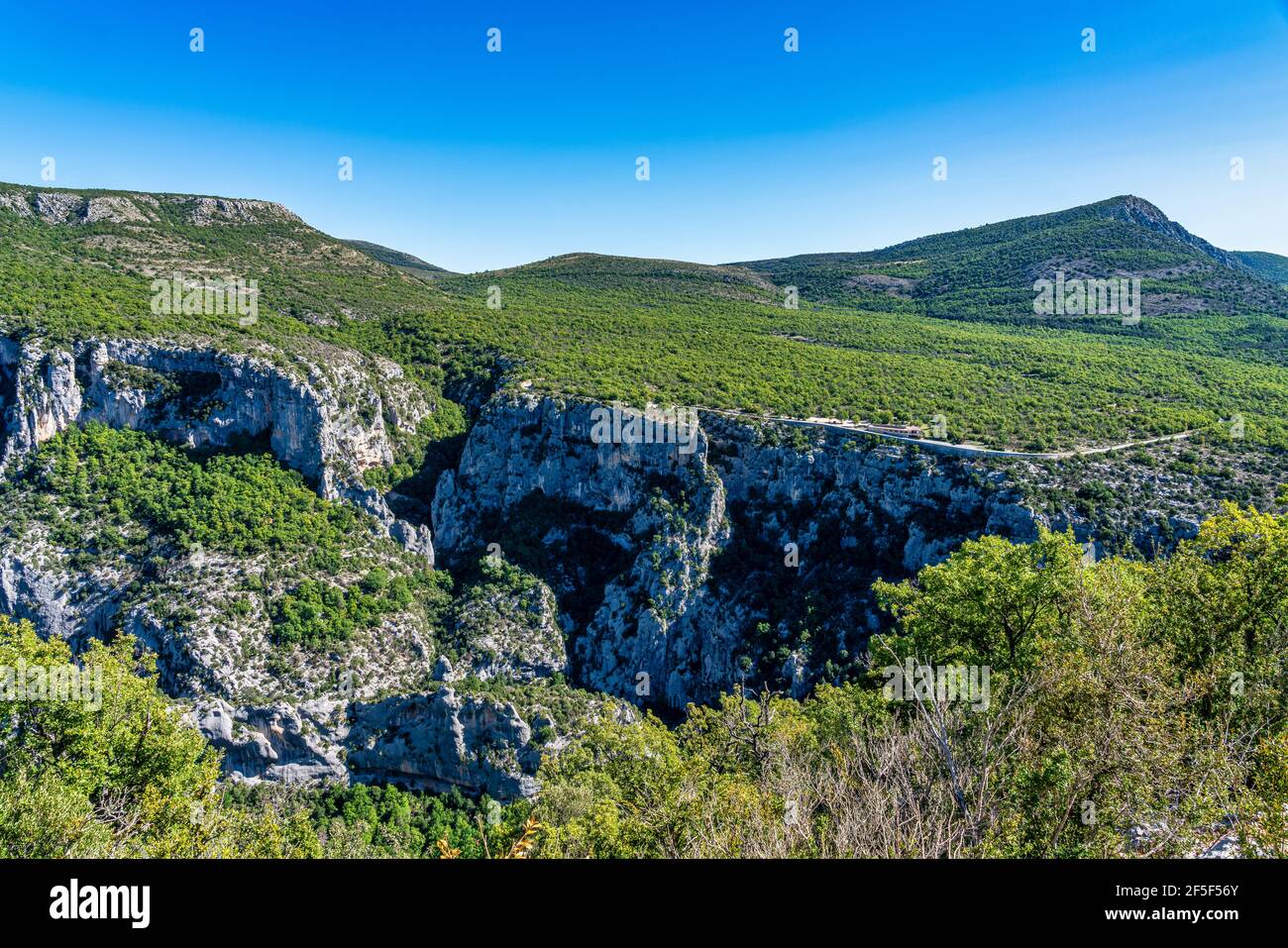 Verdon Gorge, Gorges du Verdon, amazing landscape of the famous canyon ...