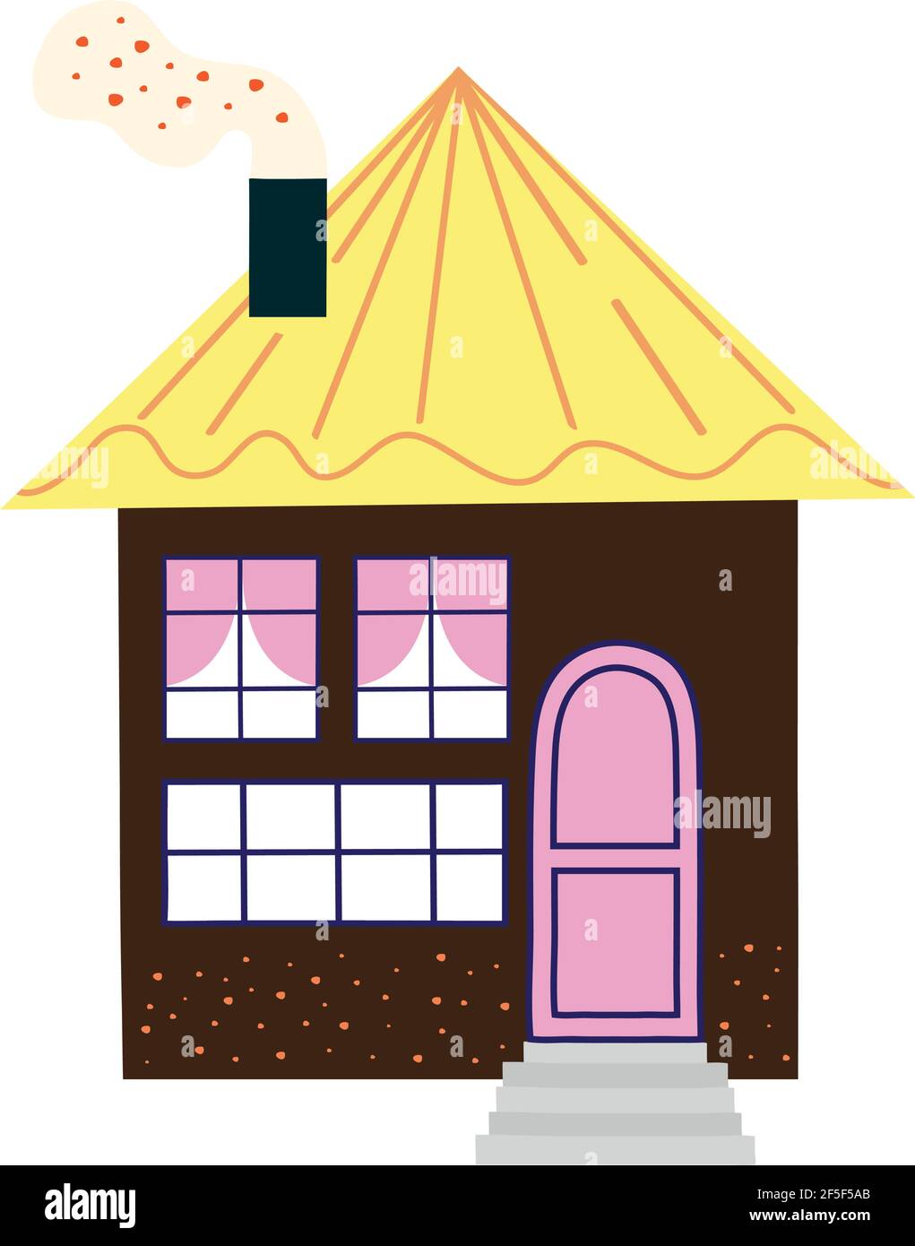 brown house building Stock Vector Image & Art - Alamy