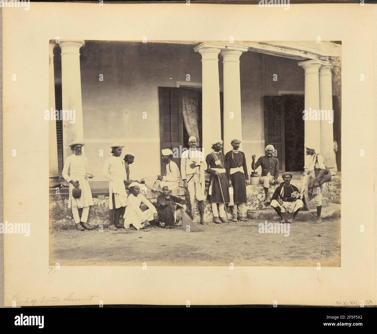 Group of Native Servants. John Edward Saché (Prussian or British, born ...