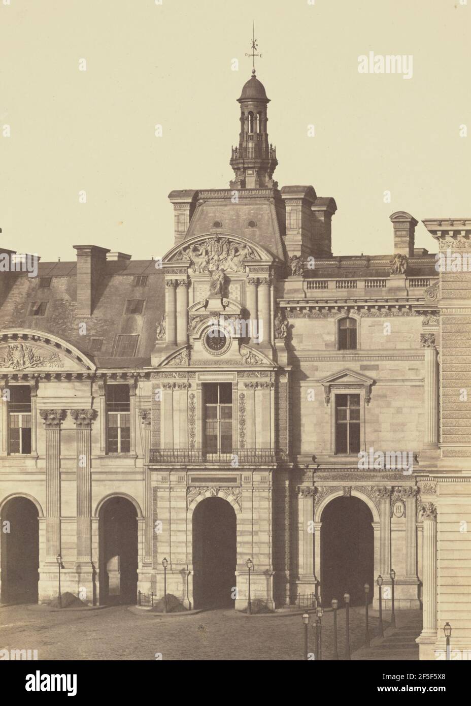 The Pavillon de Rohan, Louvre, Paris. Édouard Baldus (French, born ...