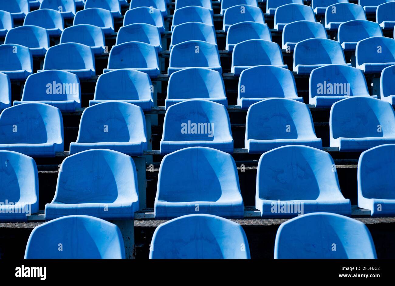 empty outdoor arena. concept of fans. chairs for audience. cultural ...
