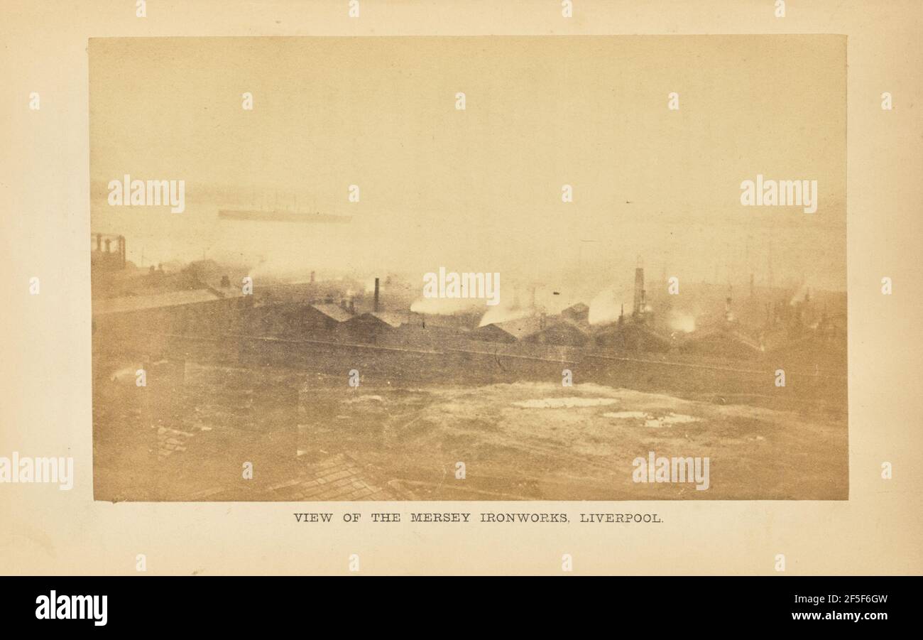 Mersey Ironworks, Liverpool: Exterior View. P. Barry (British, active ...