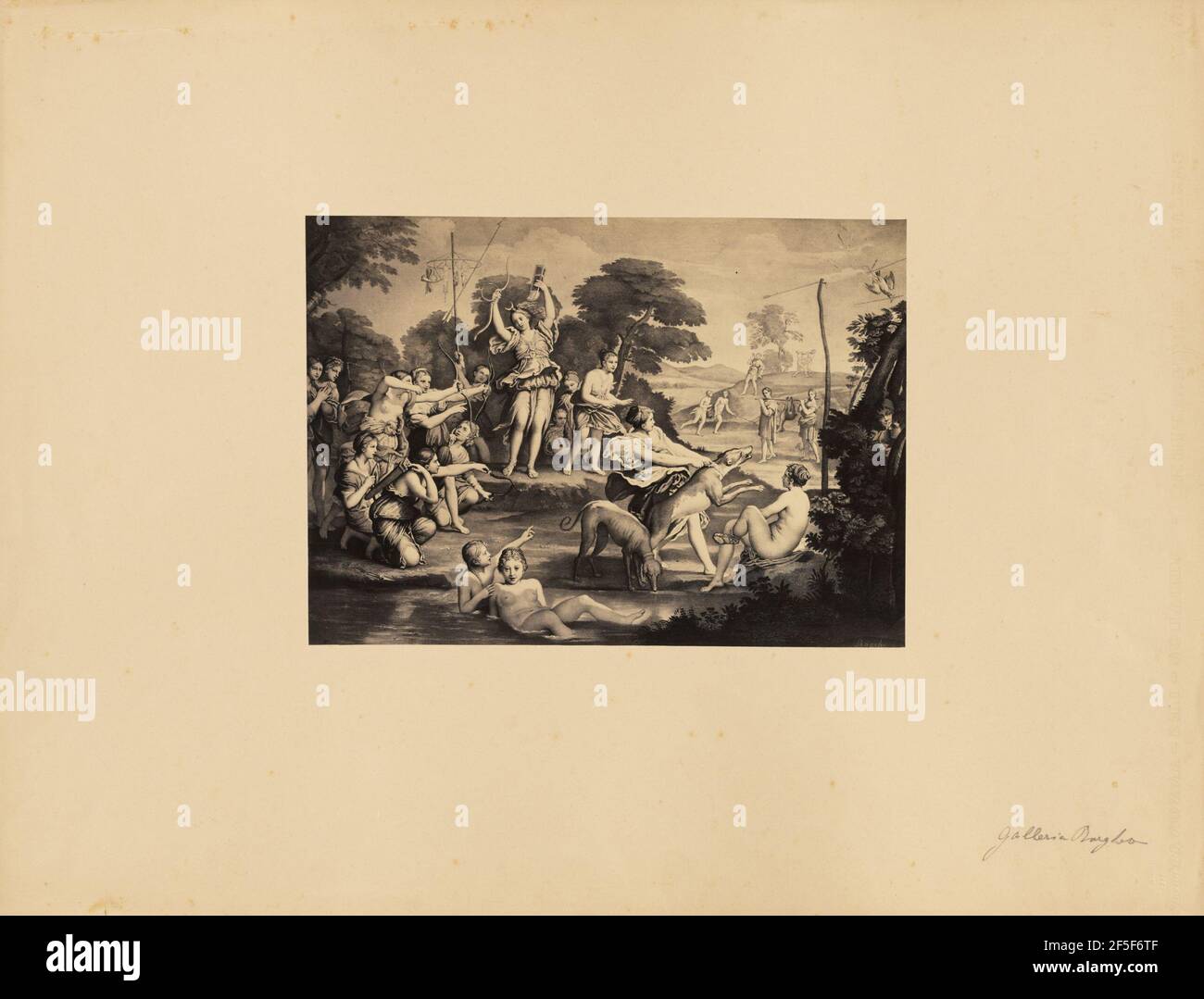 Diana by Domenichino. James Anderson (British, 1813 - 1877 Stock Photo ...