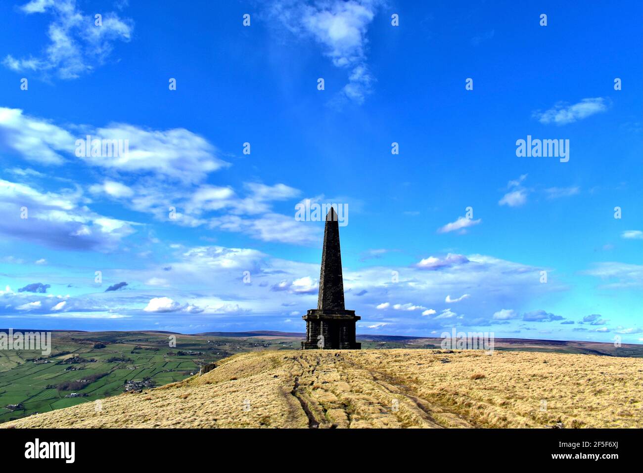 Stoodley Pike Monument Stock Photo - Alamy