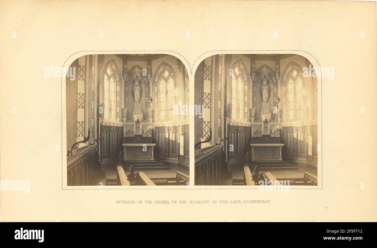 Interior of the Chapel of the Sodality of our Lady, Stonyhurst. Roger ...