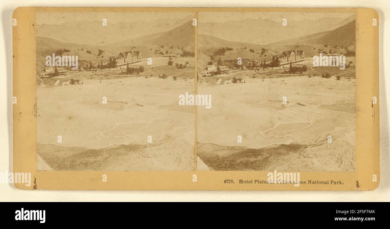 Hotel Plateau, Yellowstone National Park.. Benjamin West Kilburn ...