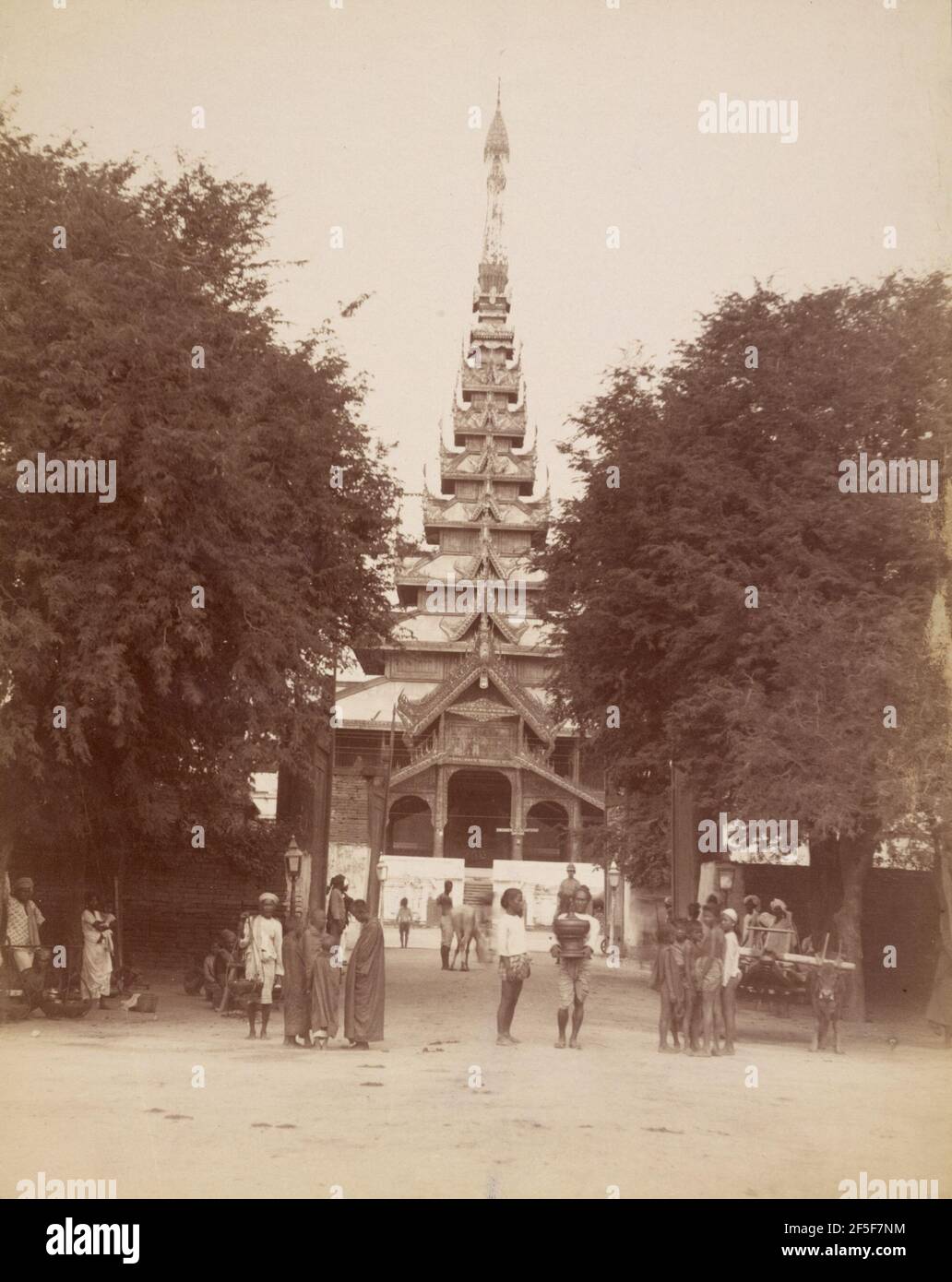 Temple. Felice Beato (English, born Italy, 1832 - 1909 Stock Photo - Alamy