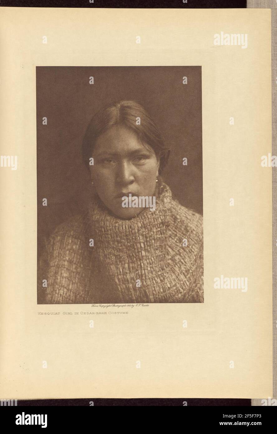 Hesquiat Girl in Cedar-bark Costume. Edward S. Curtis (American, 1868 ...