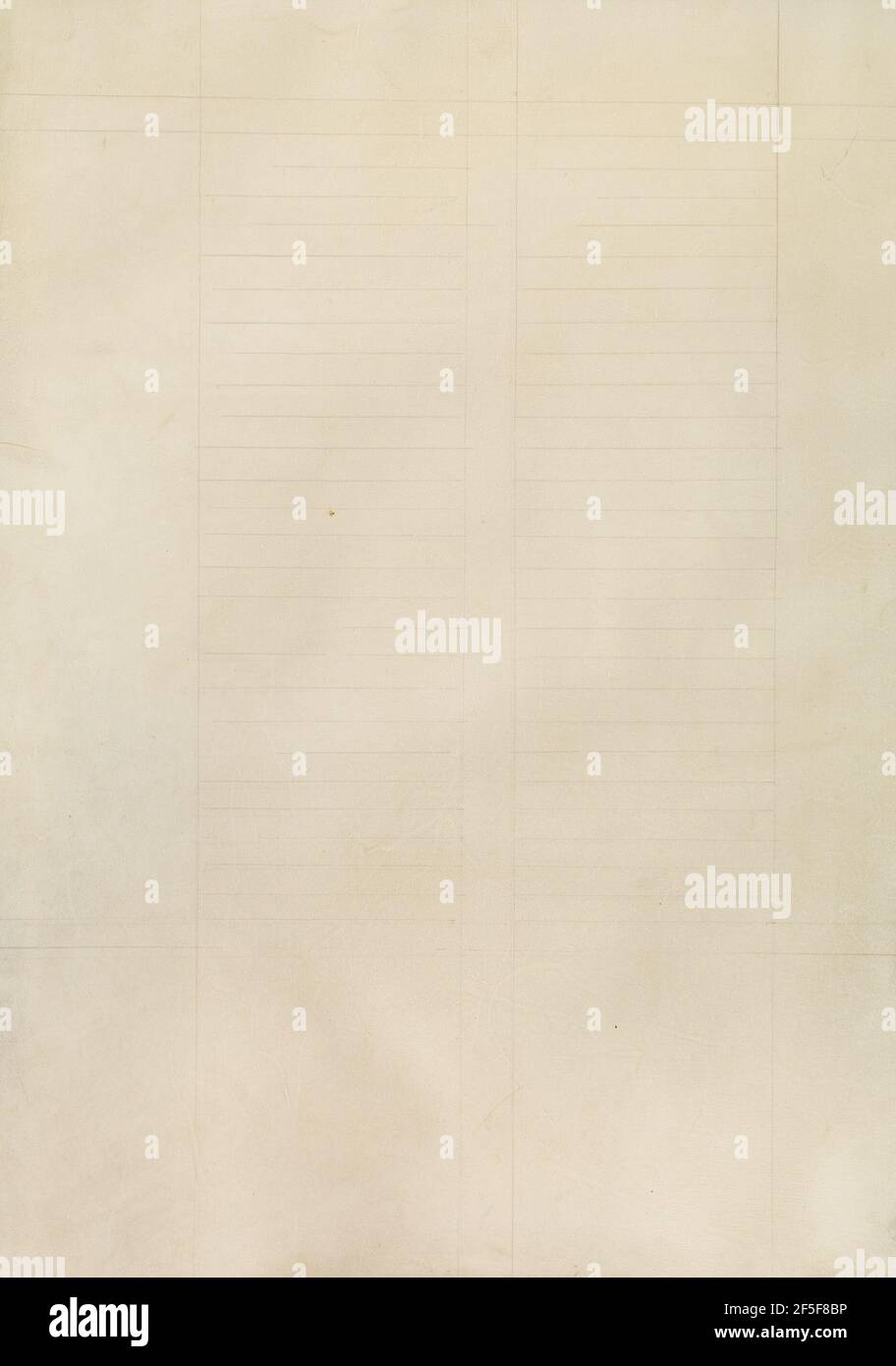 Blank ruled page hi-res stock photography and images - Alamy