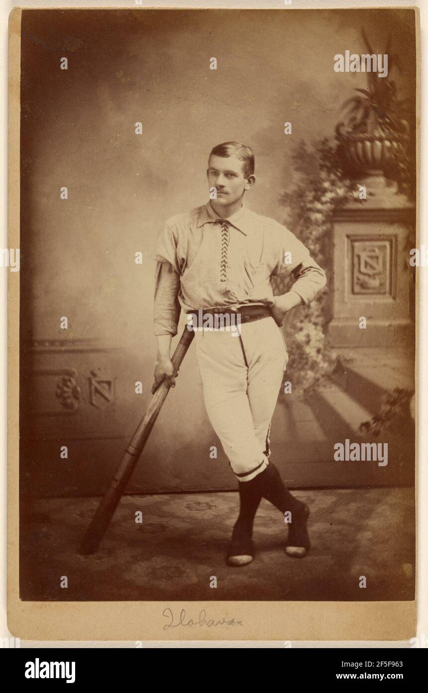 Haberer(?) baseball player in uniform. J.P. Woodworth (British, active ...