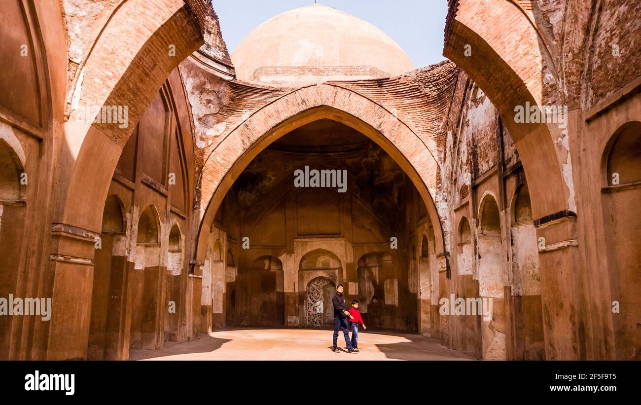 Murshidabad, West Bengal, India - January 2018: Tourists taking ...