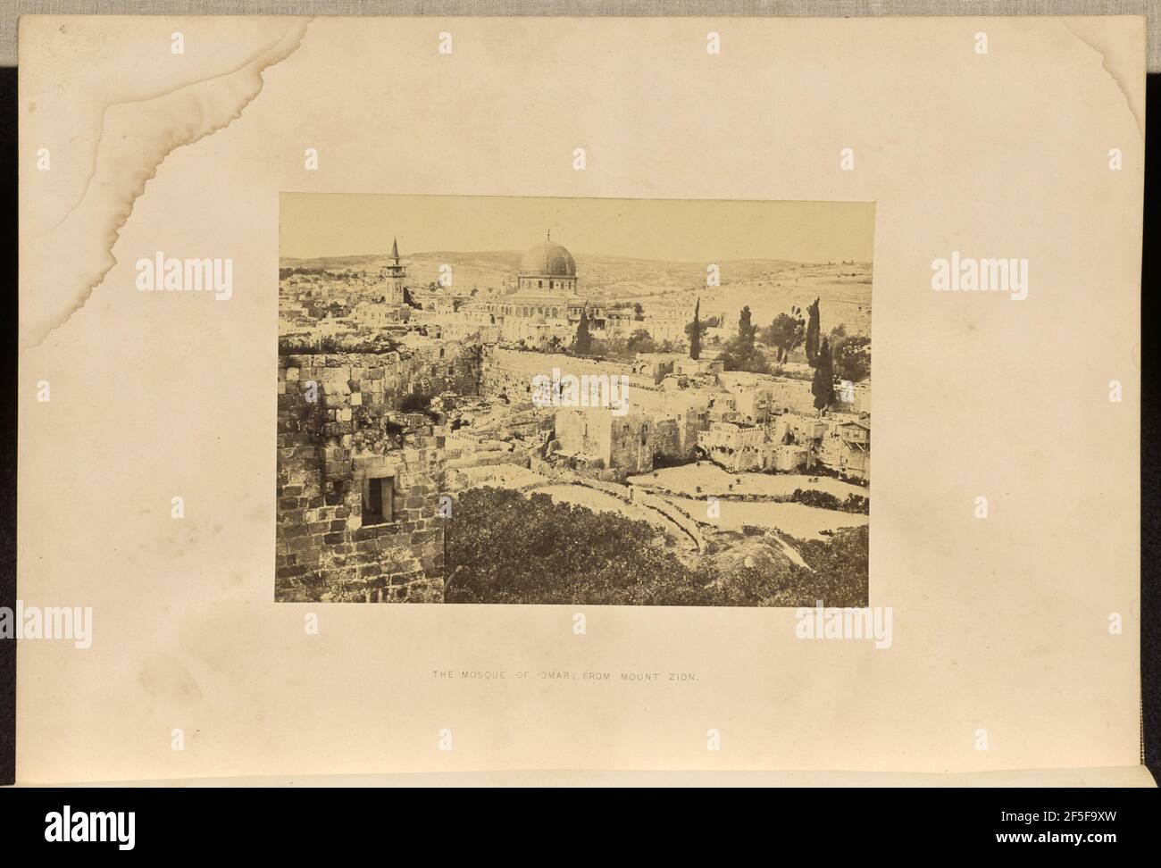 The Mosque of Omar, from Mount Zion. Francis Frith (English, 1822 ...