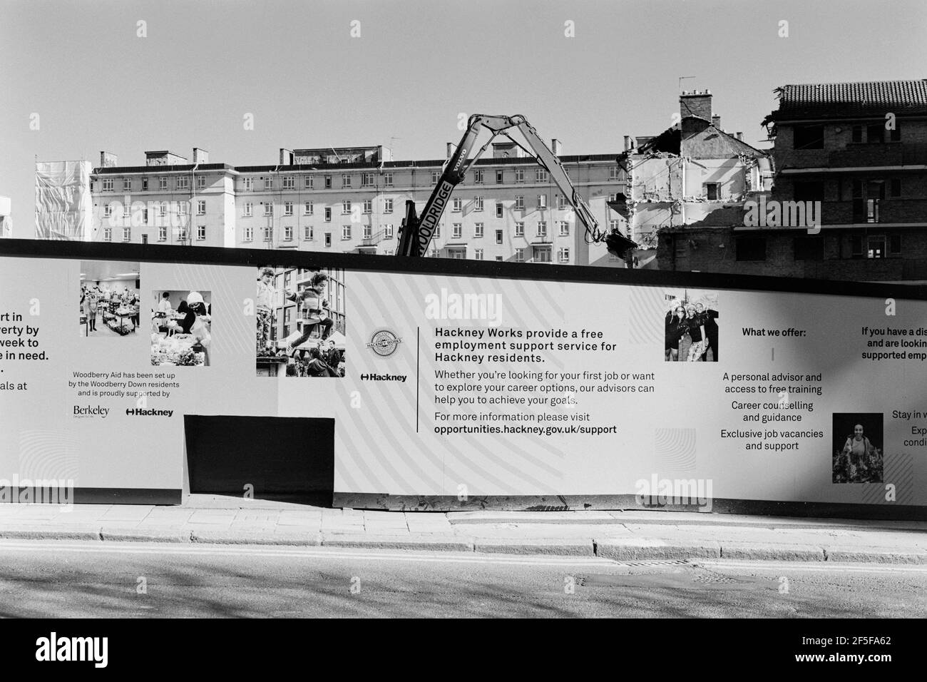 Site of the Happy Man Tree protest, Woodberry Down, North London UK ...