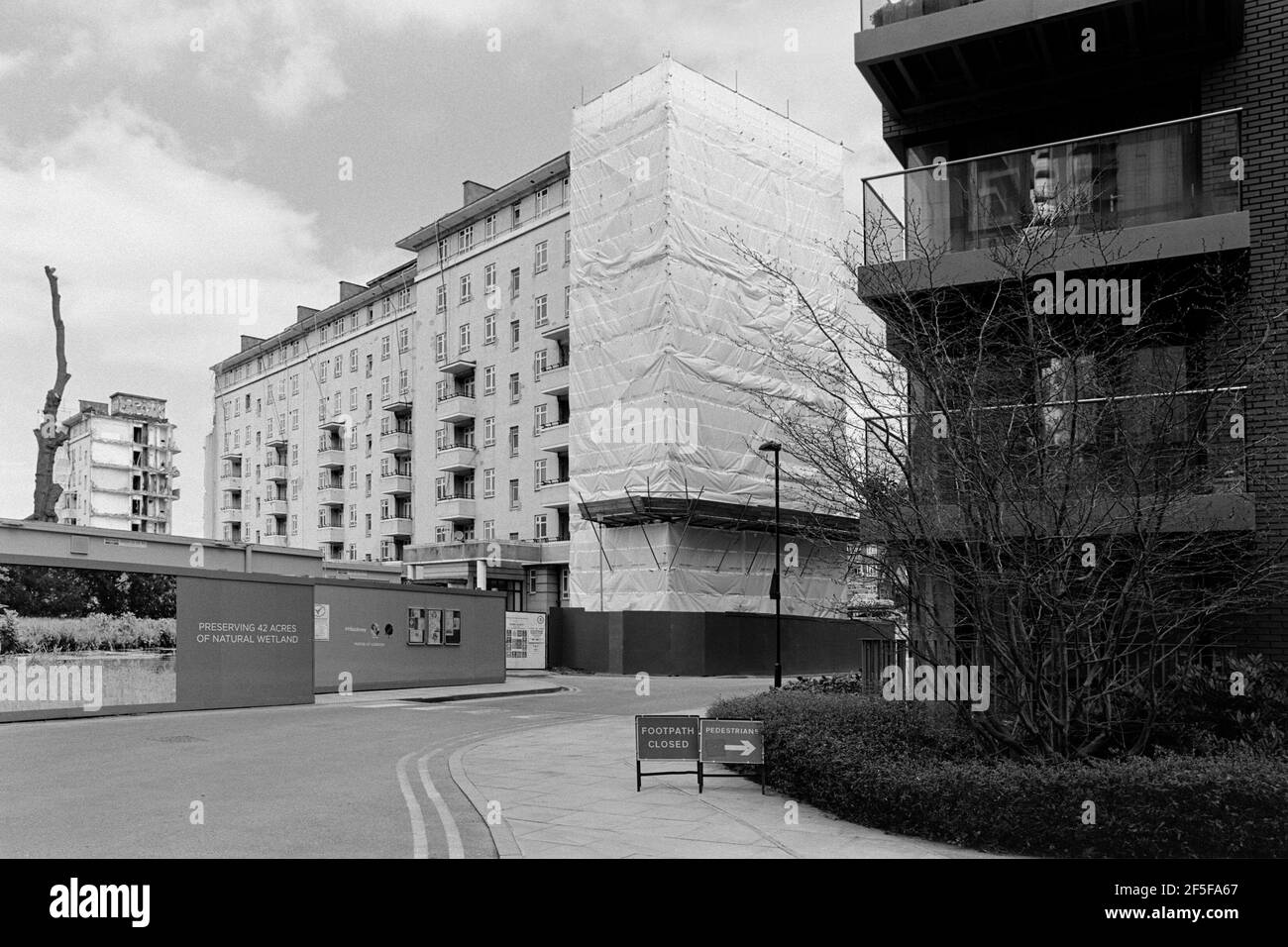 The Woodberry Down Estate, North London UK, under redevelopment in ...