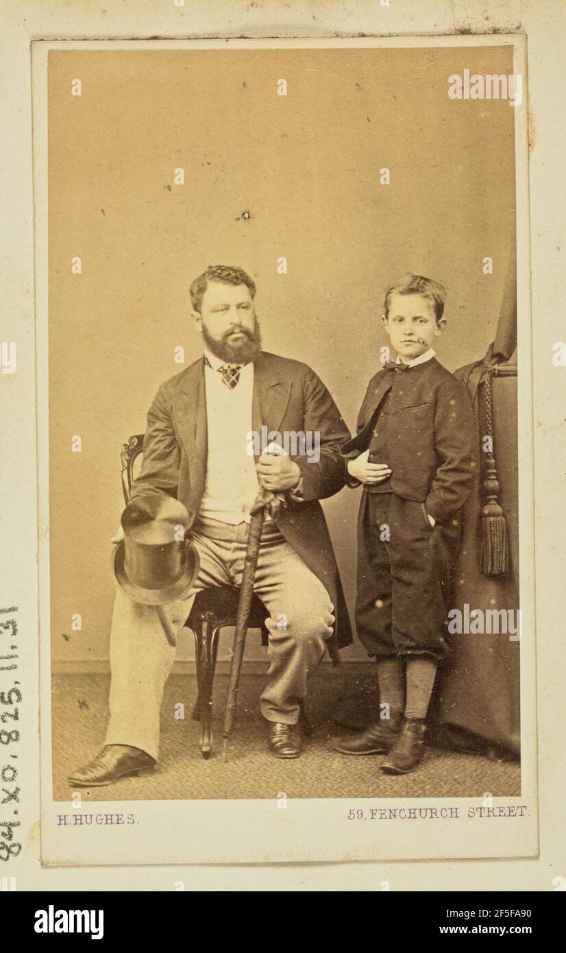 Portrait of a man and young boy. Henry Hughes & Son (British, founded ...