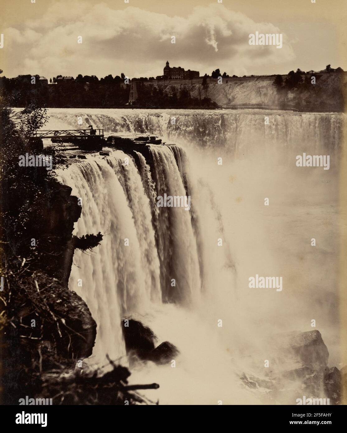 Waterfalls. George Barker (American, 1844 - 1894 Stock Photo - Alamy