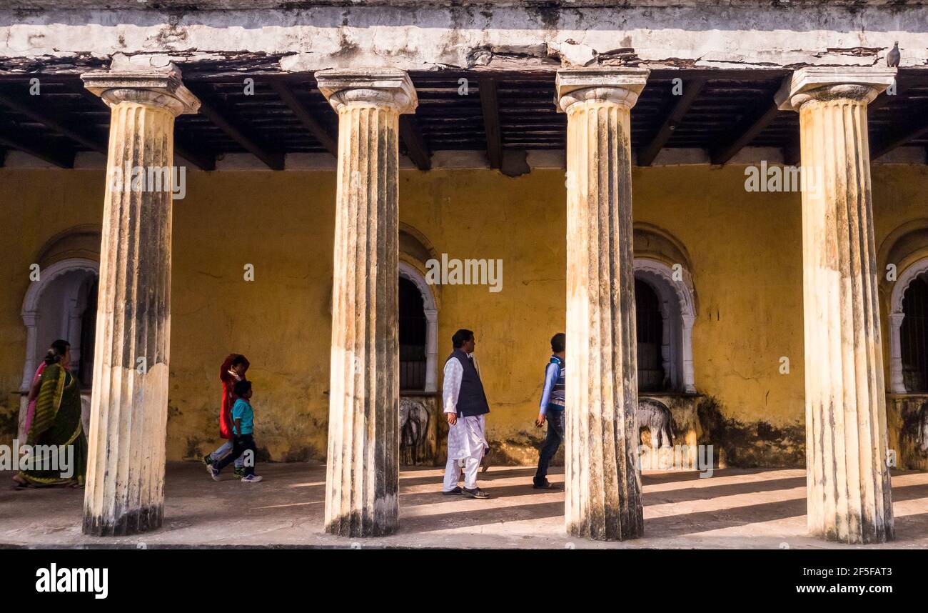 Murshidabad, West Bengal, India - January 2018: Tourists walking ...