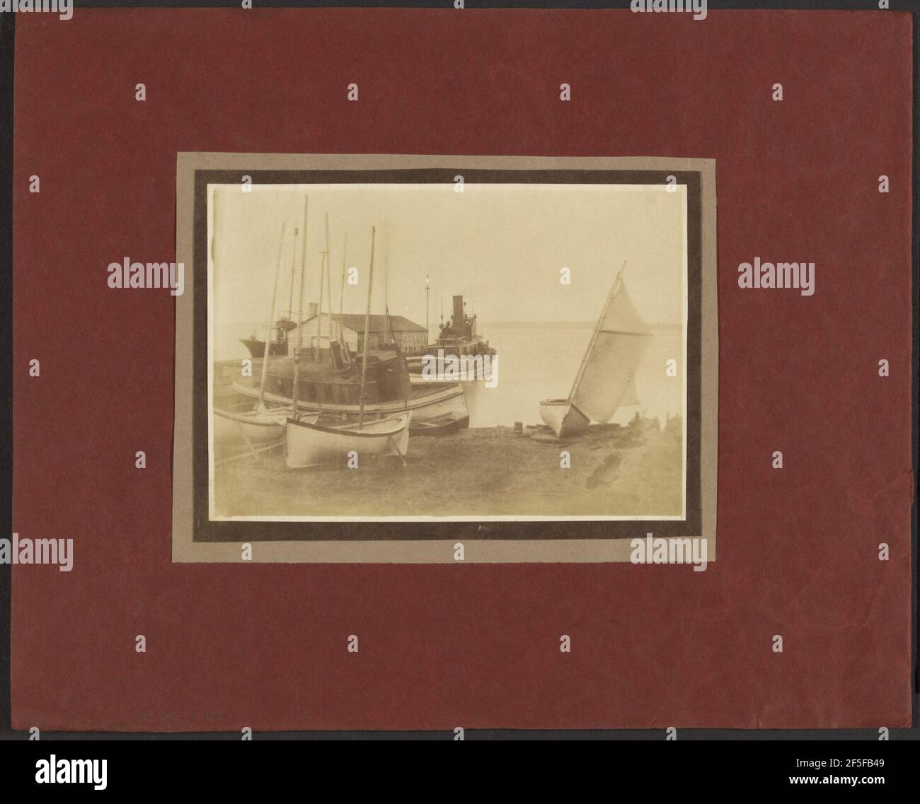 Ferry Boat at Harbour. Louis Fleckenstein (American, 1866 - 1943 Stock ...