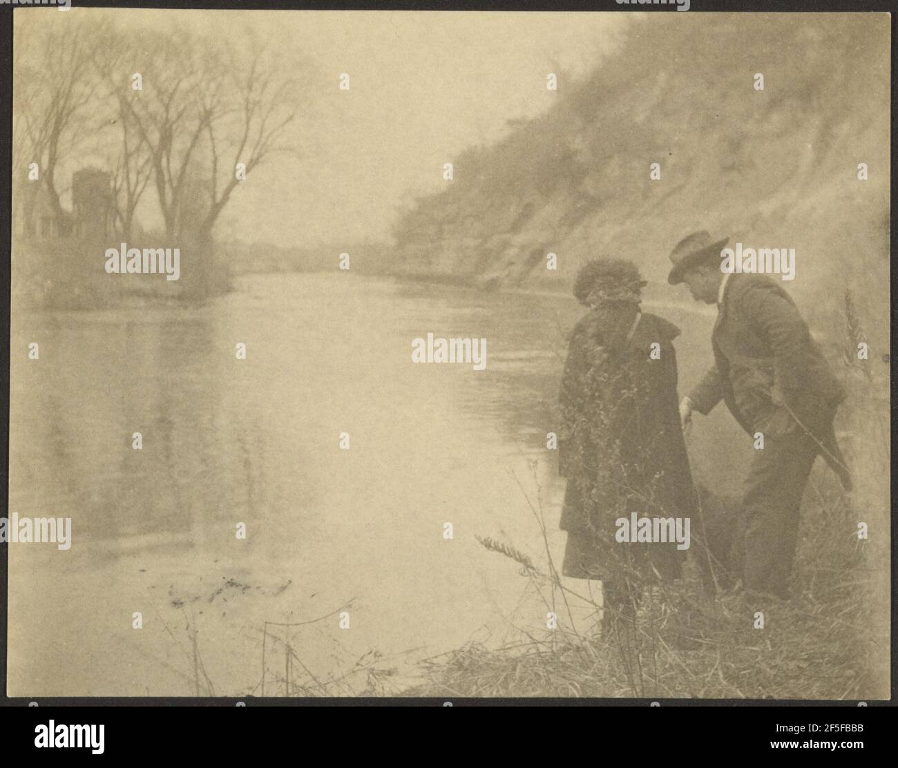 Couple at Lake Side. Louis Fleckenstein (American, 1866 - 1943 Stock ...