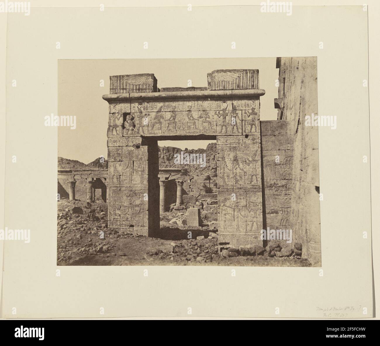 The Gate of Ptolemy II and the Temple of Isis, Philae. John Beasley ...
