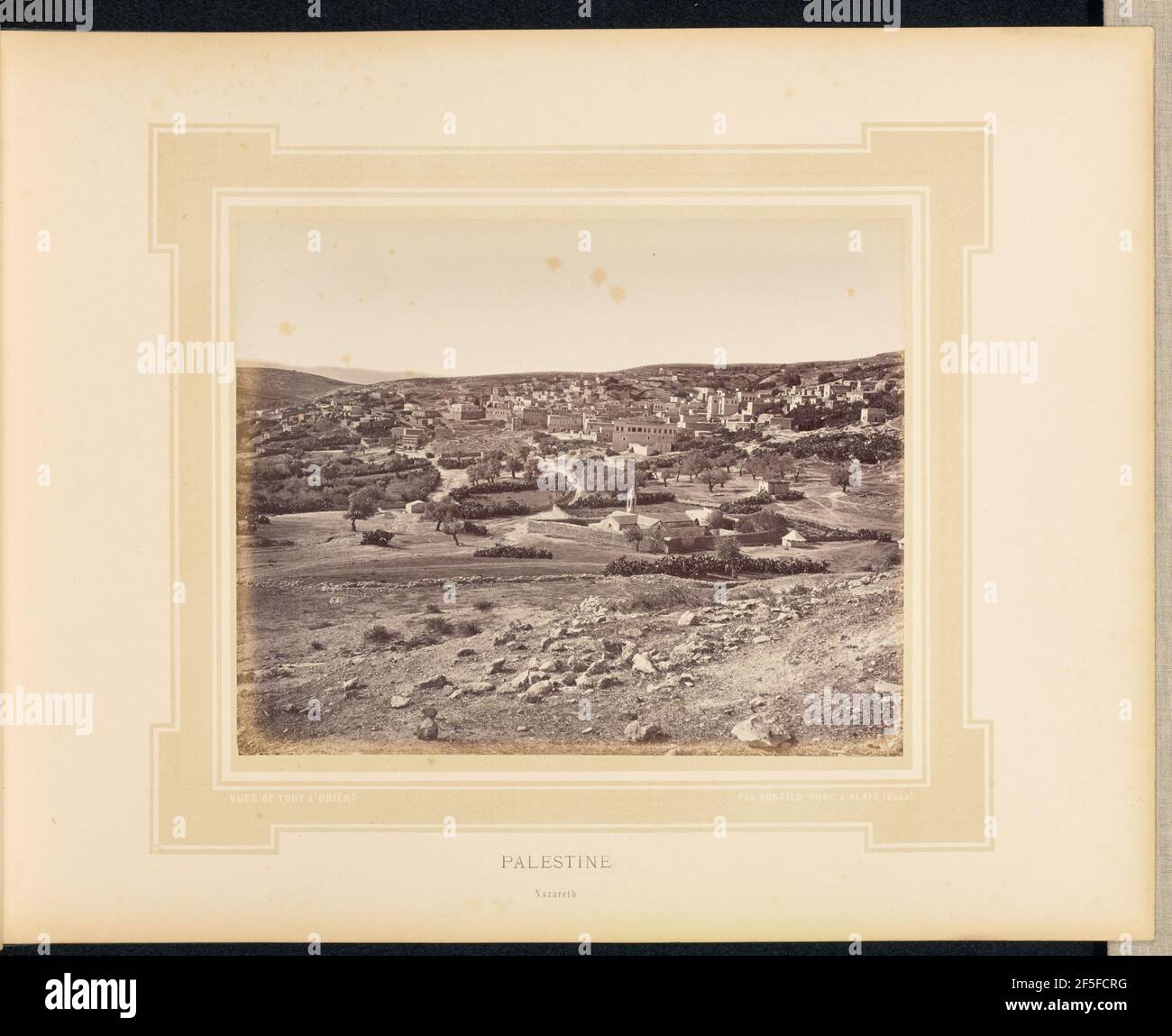 Palestine: Nazareth. Félix Bonfils (French, 1831 - 1885 Stock Photo - Alamy