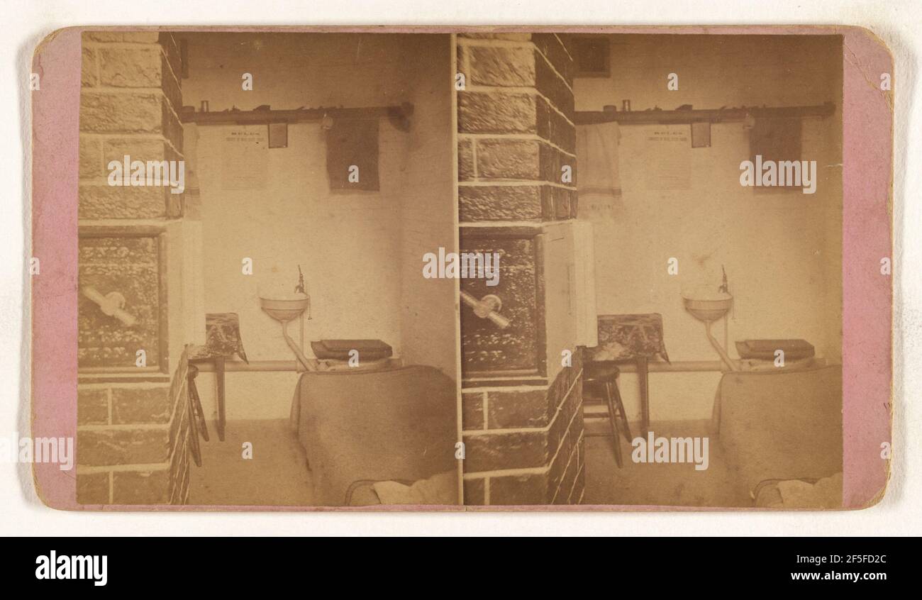 Interior of Cell. New State's Prison, Concord, Mass.. L.L. Shaw ...