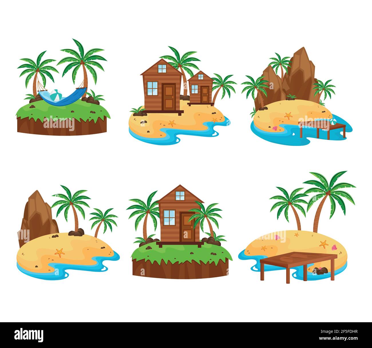 six islands scenes Stock Vector Image & Art - Alamy