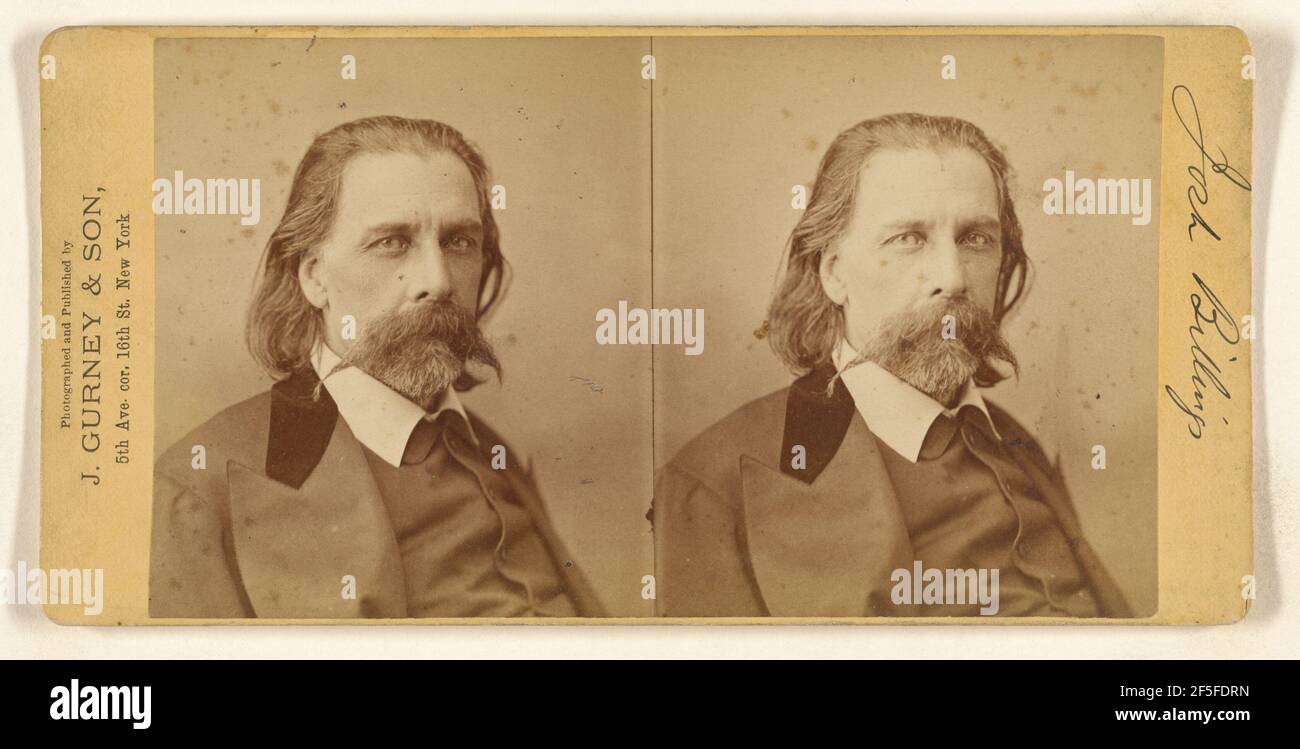 Josh Billings. Jeremiah Gurney & Son Stock Photo - Alamy