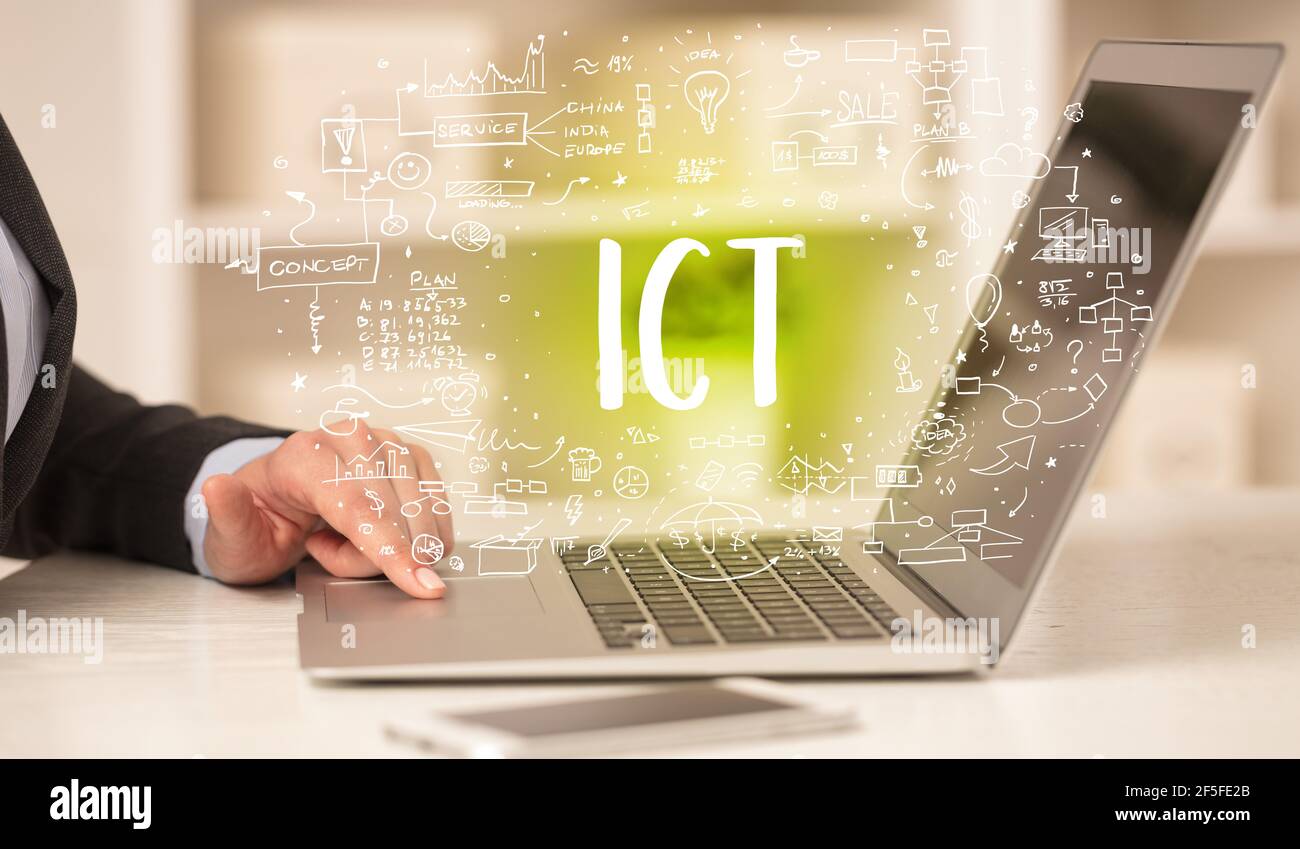 hand working on new modern computer Stock Photo - Alamy