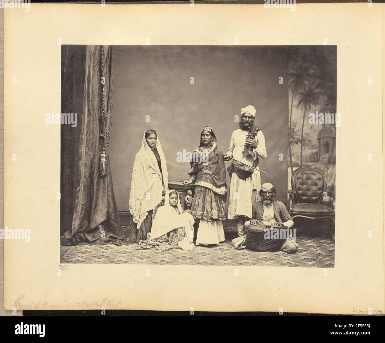 Group of Musicians and Nautch Girl. John Edward Saché (Prussian or ...