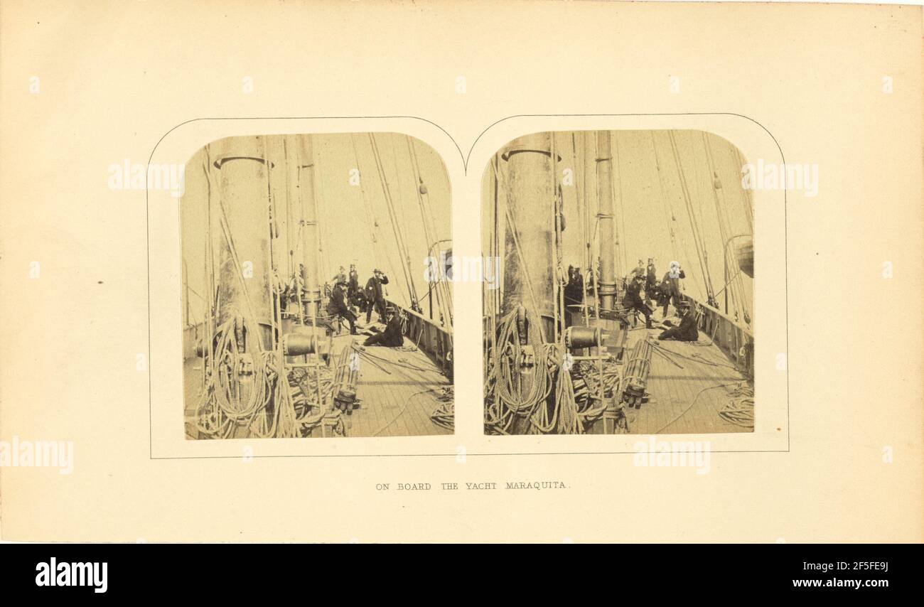 On Board the Yacht "Maraquita". Capt. R. J. Henry (British, active 1850s Stock Photo - Alamy