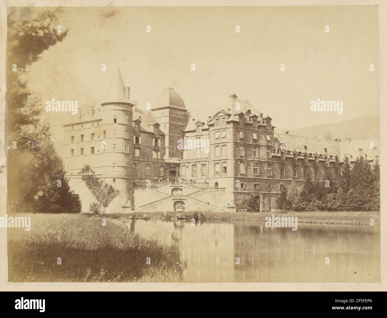 Chateau de Vizille. Louis-Alphonse Davanne (French, 1824 - 1912 Stock ...