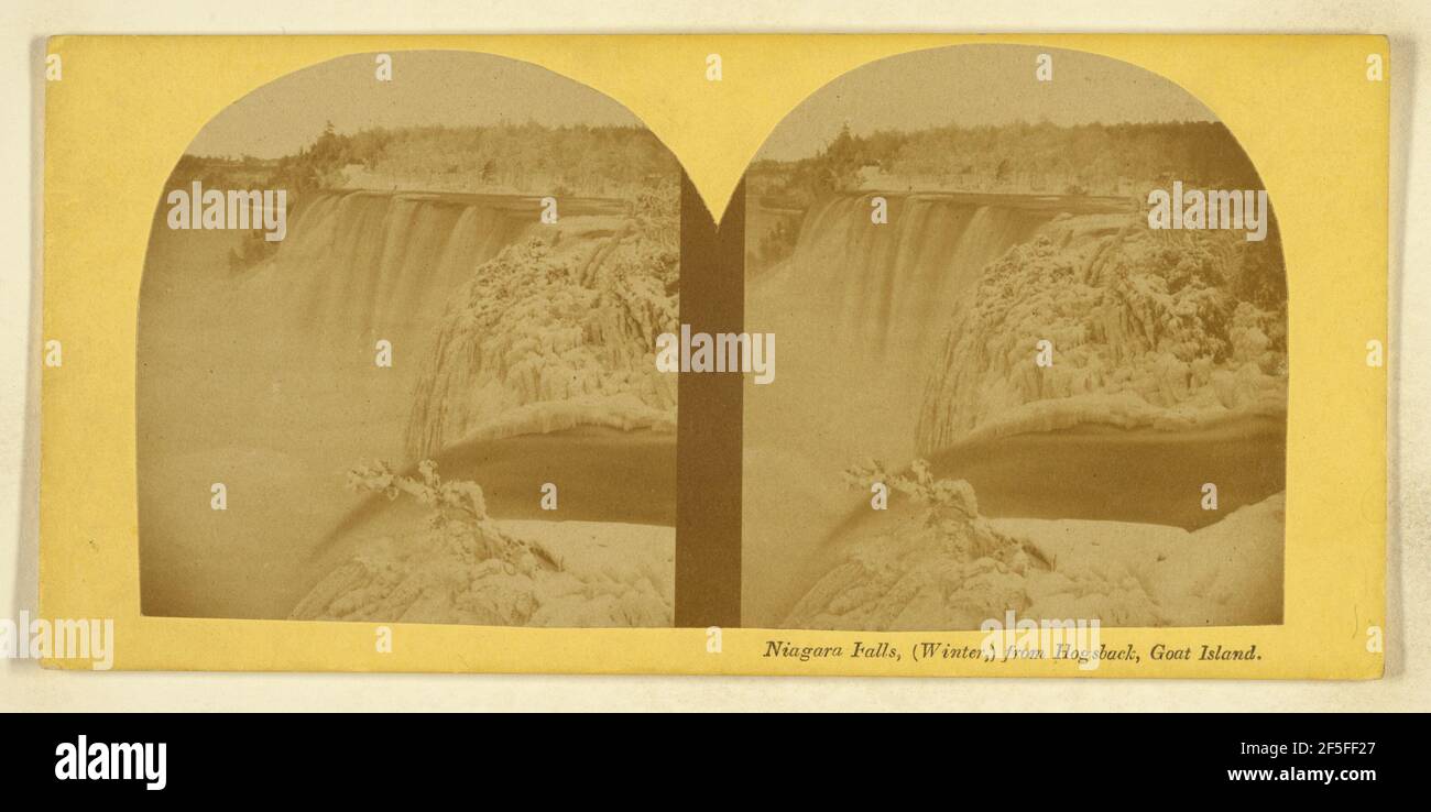 Niagara Falls, (Winter,) from Hogsback, Goat Island.. Langenheim, Loud ...