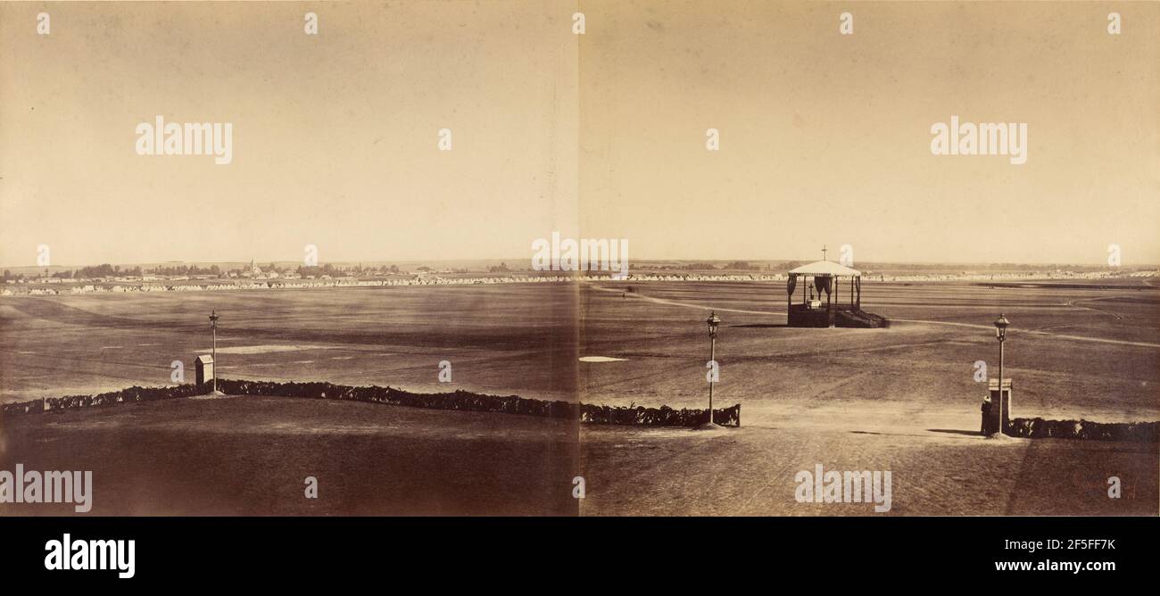 Panorama of the Camp at Châlons (six photographs in three frames ...