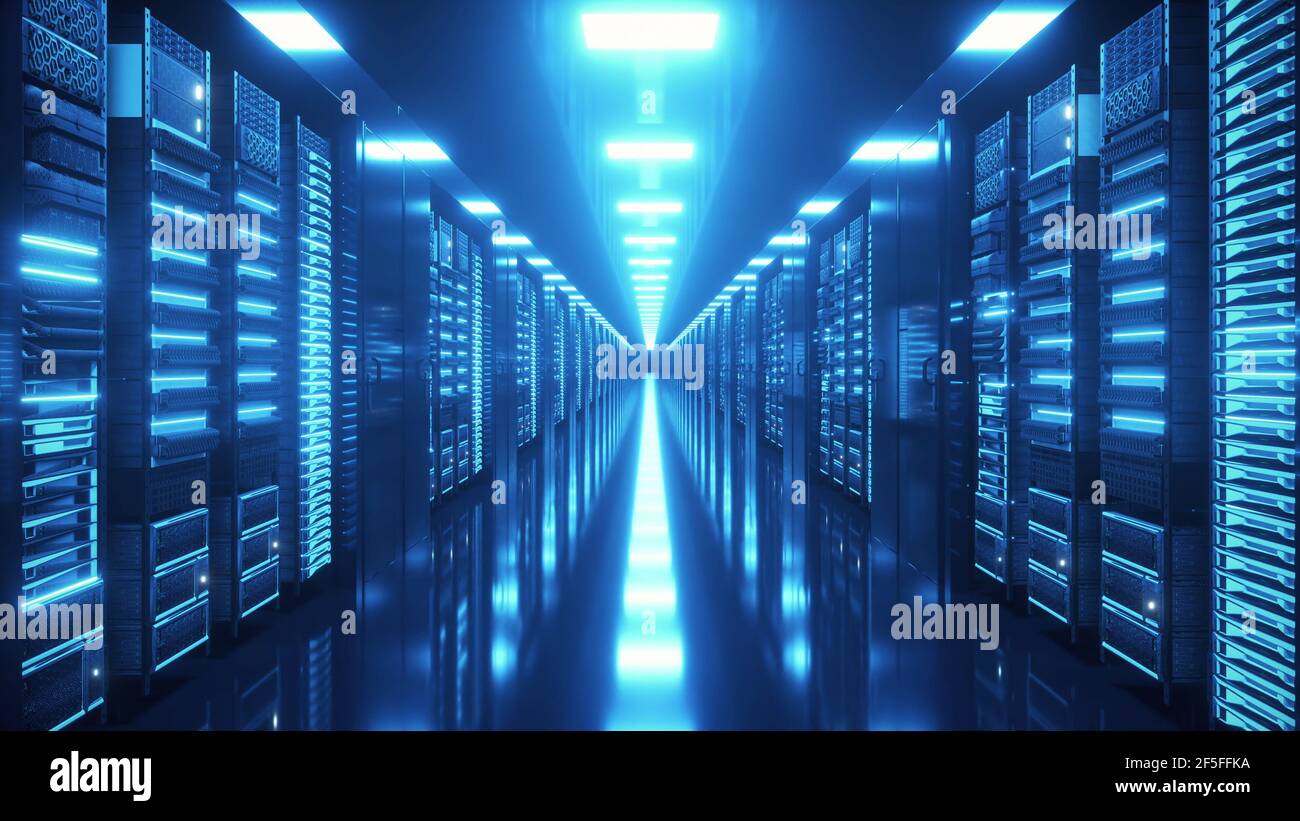 Digital illustration of endless server hi-res stock photography and ...