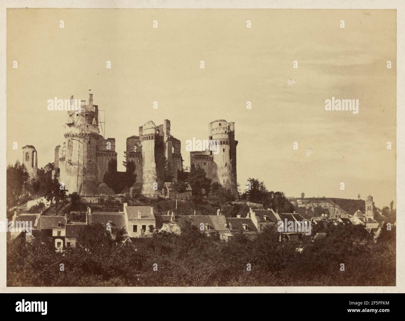 Landscape with Unidentified Walled Town. Charles-Fortunat-Paul-Casimir ...