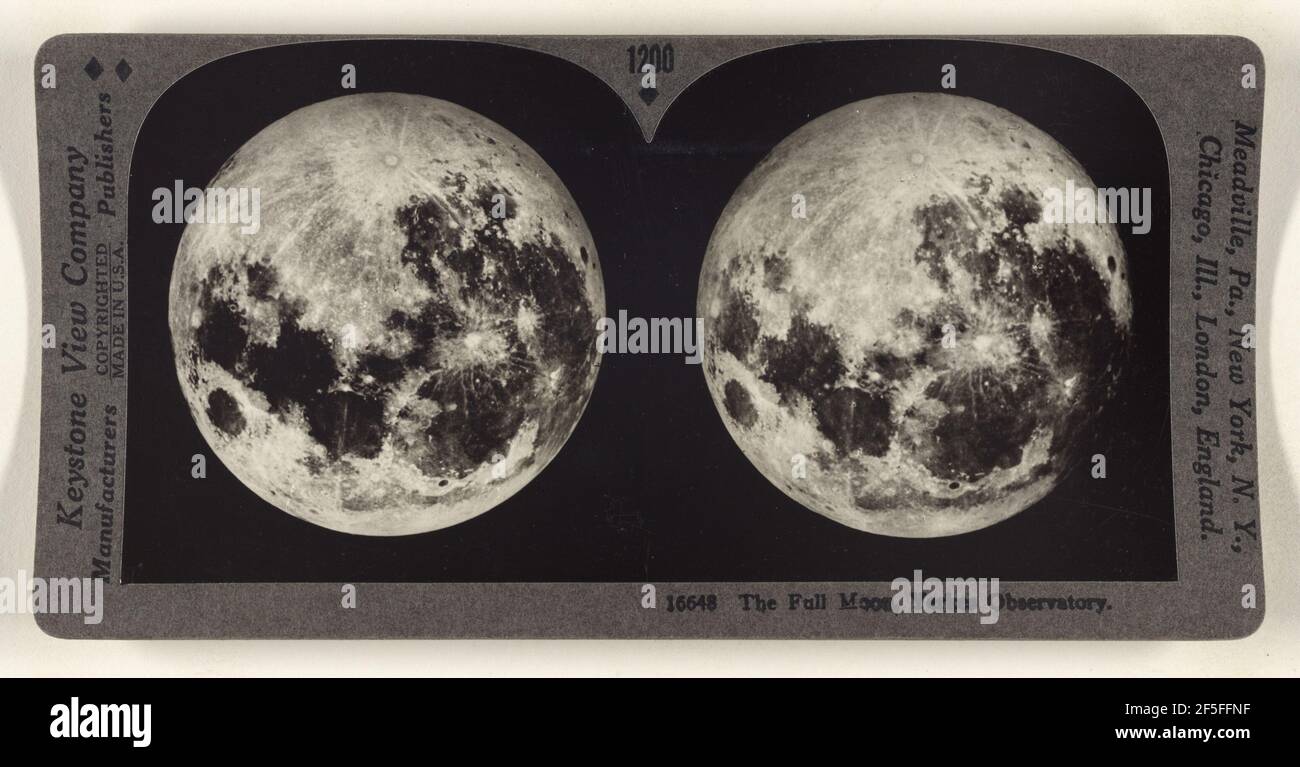 The Full Moon, Yerkes Observatory.. Keystone View Co. (American ...