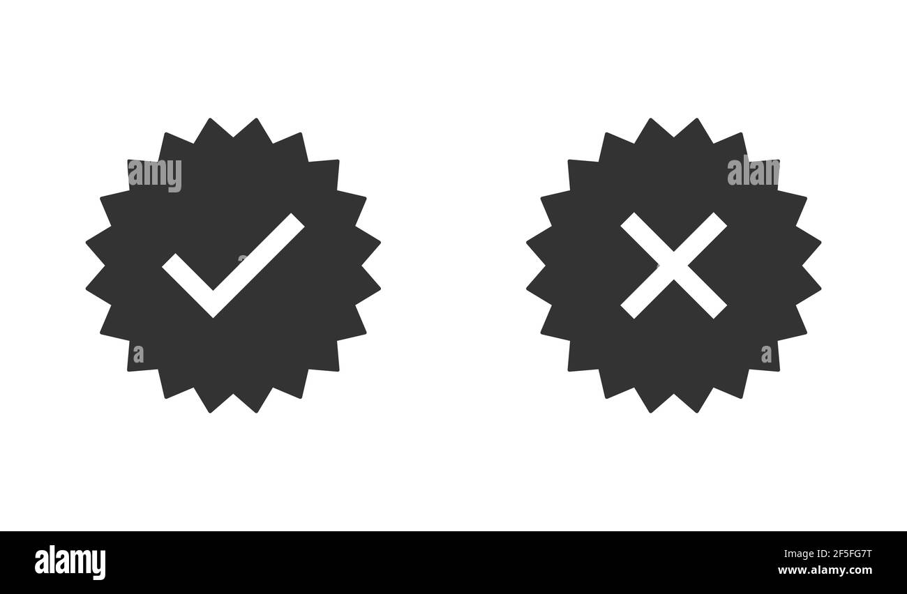 Verified tick icon Black and White Stock Photos & Images - Alamy