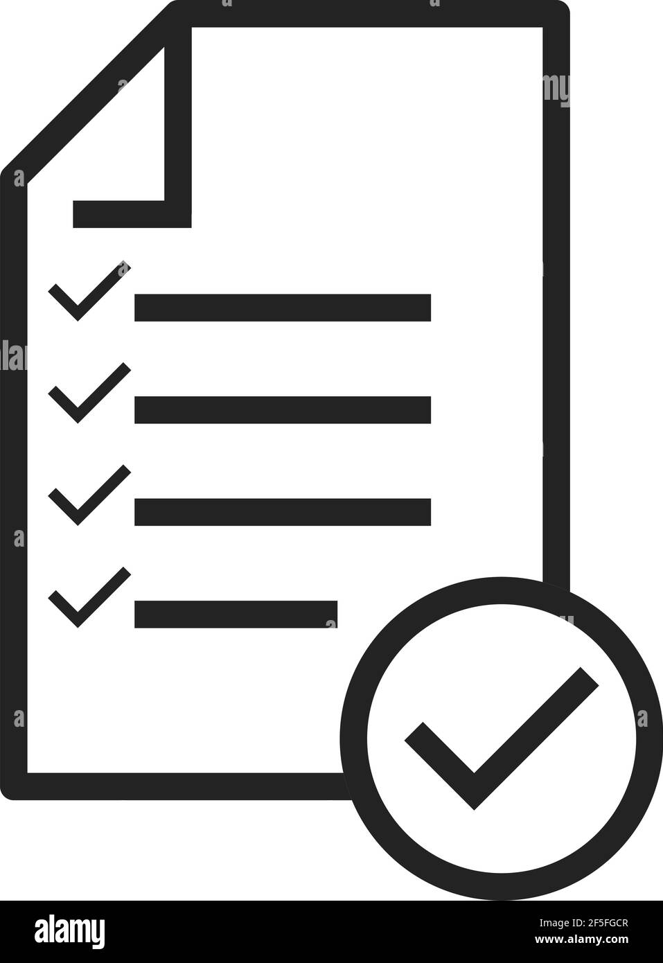 Checking box with a checkmark Cut Out Stock Images & Pictures - Alamy